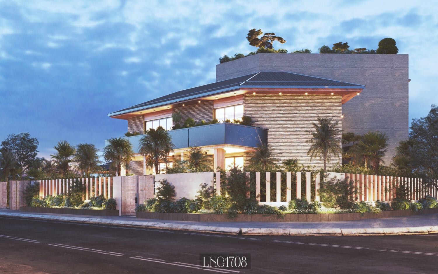 Villa Exterior Scene Sketchup Model Download Id 213000007 Nguyen Long